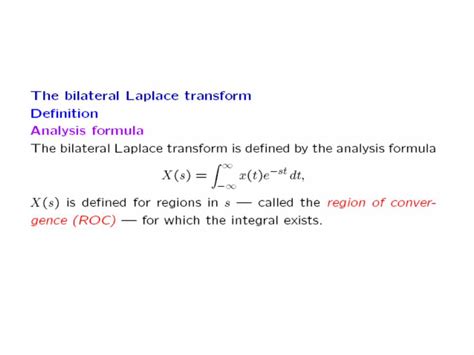 pdf documents laplace pdfthe bilateral laplace transform definition
