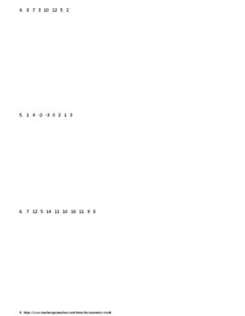 Statistics Worksheet Range Variance By My Geometry World TpT