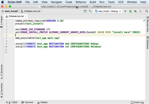 Cmake Install Clion Documentation