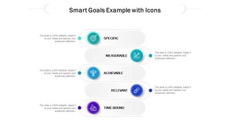 Smart Goals Example With Icons Ppt PowerPoint Presentation Infographic Template Example PDF