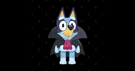 Halloween Bluey Vampire Halloween Sticker Teepublic