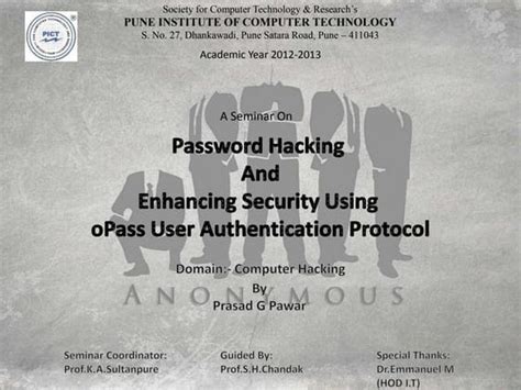 Cyber Securitypassword Cracking Presentationpptx Information And Network Security Computing