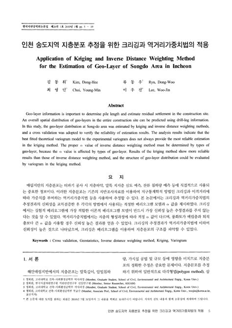 Pdf Application Of Kriging And Inverse Distance Weighting Method For The Estimation Of Geo