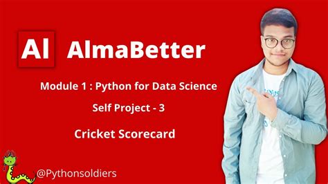 Solving Almabetters Python For Data Science Self Project 3 Cricket Scorecard Youtube