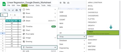 Linear Regression In Google Sheets Examples How To Use