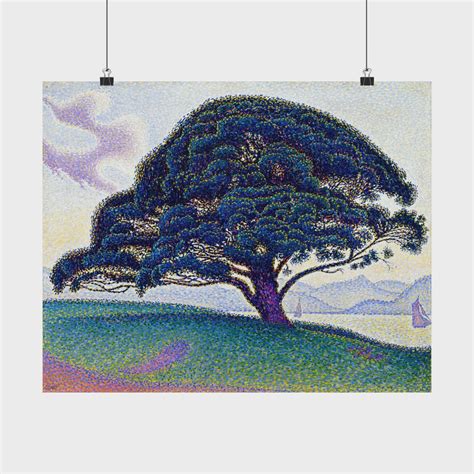 Paul Signac Pointillism Print The Bonaventure Pine Framed French Art