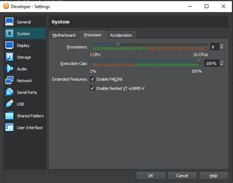 virtualbox running hyper v on windows 11 pro in oracle virtual box on