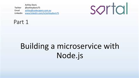 Building Microservices With Nodejs Part 1 Pptx Web Development Internet