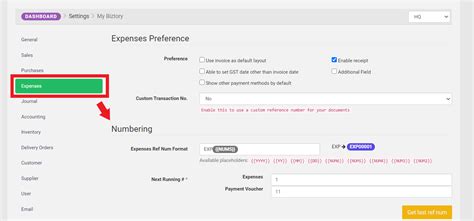 How To Do Setting For Reference Numbering Format Biztory
