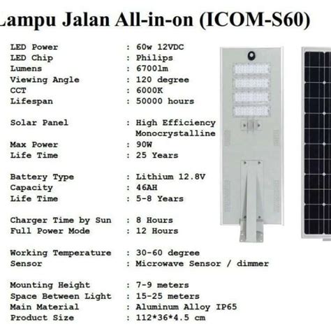 Promo Lampu Pju Led All In One W Lampu Pju Led Solar Cell W Super Diskon Di Seller