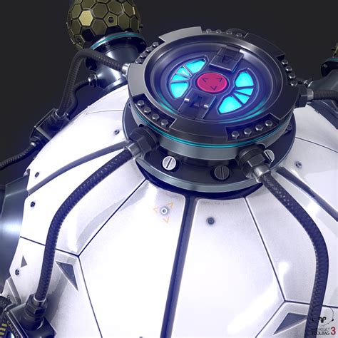 Sci Fi Nuclear Reactor 3d Model Turbosquid 1256628