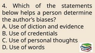 Ppt English 8 Quarter 1pptx Biased And Unbiased Writing Pptx