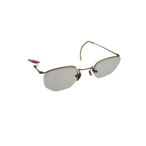 Vintage Glasses Gold Rim Hexagon Shape Etsy