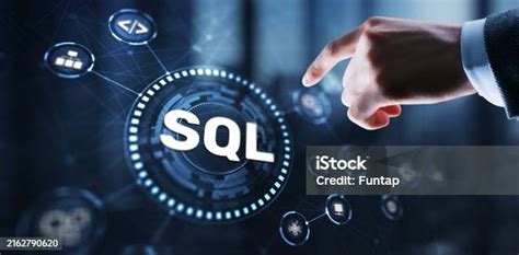 Sql Structured Query Language Technology Concept Icon Virtual Screen