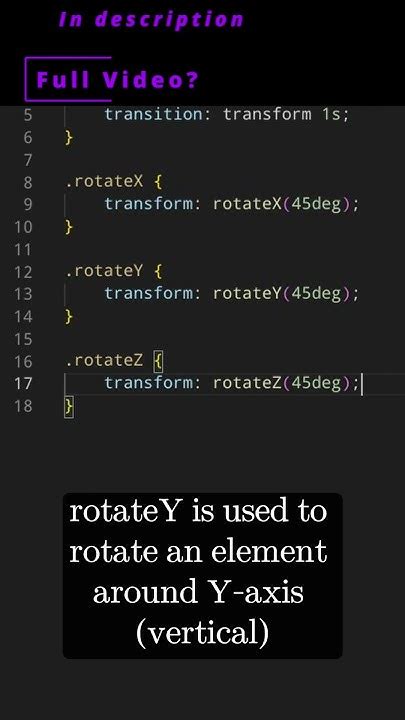 💻 css 48a 💻 rotatex rotatey and rotate z 💻 css css3 csscourse html