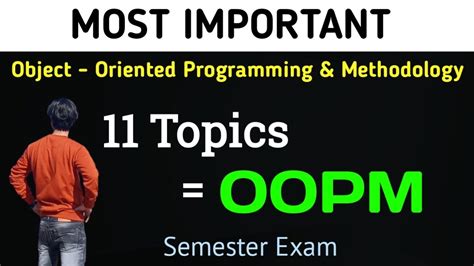 Oopm Important Topics Object Oriented Programming Rgpv And Semester