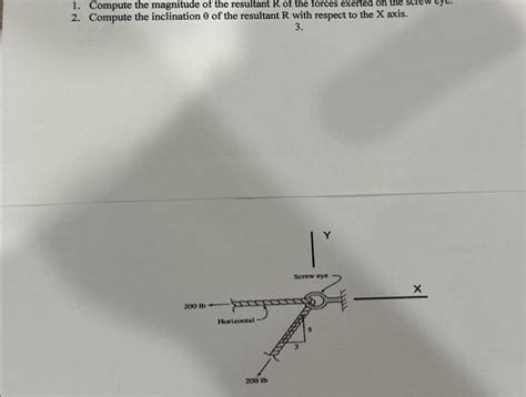 Solved 1 Compute The Magnitude Of The Resultant R Of The