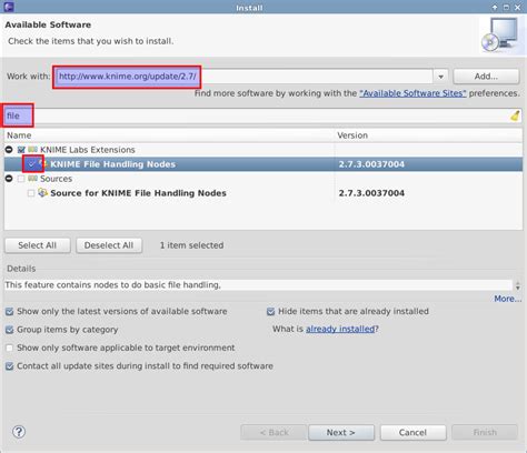 Generating Knime Nodes For External Tools — Seqan 142 Documentation