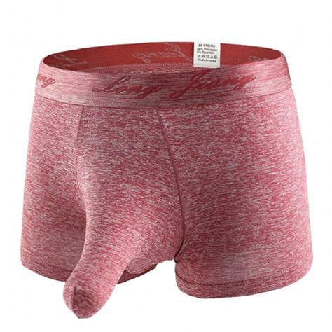 U Convex Pouch Boxer Sexy Men Underwear Male Panties Underpants Shorts