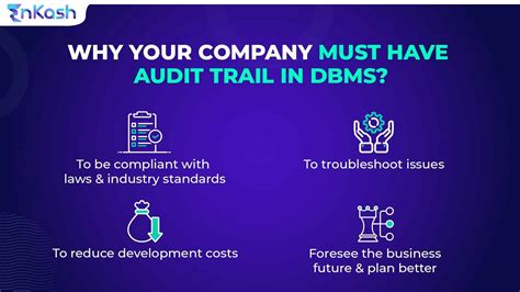 Ensure Auditory Compliance With Audit Trail In Dbms Enkash