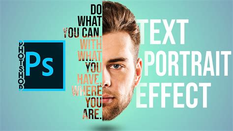 Text Portrait Effect Photoshop Effect Photoshop Tutorial