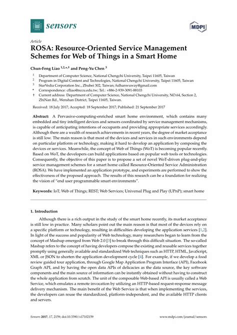 Pdf Rosa Resource Oriented Service Management Schemes For Web