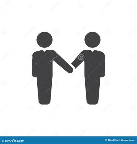 Handshake Partnership Icon Vector Filled Flat Sign Solid Pictogram