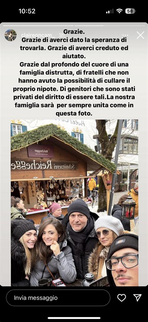 Il Post Della Sorella Di Giulia La Nostra Famiglia Sar Per Sempre Unita