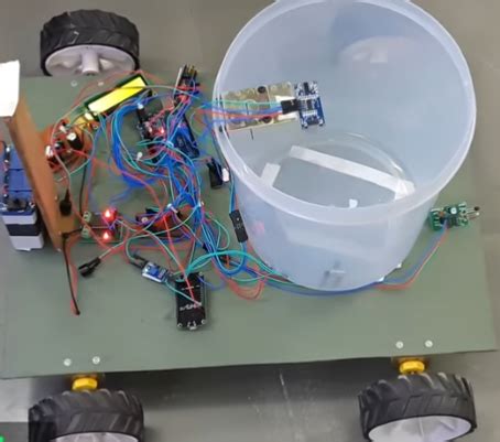 Iot Based Smart Garbage Collector Robot Award Winning Project