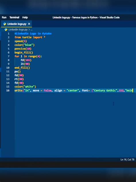 Linkedln 😜 Logo Using Python Coding Coder Status Shorts Cse Viral Programmerlife Btech