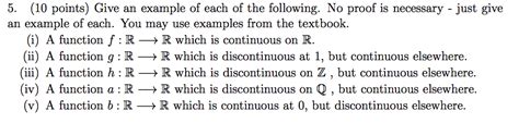 Solved Give An Example Of Each Of The Following No Proof Is Chegg