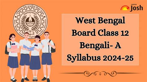 West Bengal Class 12 Bengali A Syllabus 2024 25 Download Pdf