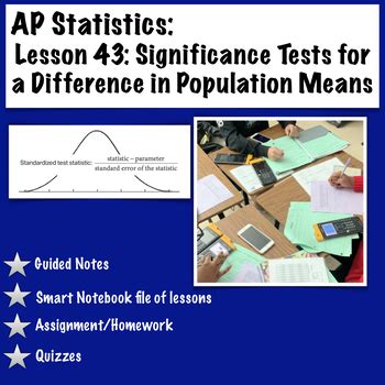 AP Statistics Significance Tests For A Difference In Population Means