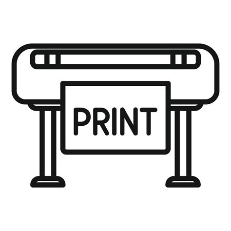 Service Plotter Icon Outline Vector Digital Print 21503022 Vector Art At Vecteezy