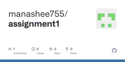 Github Manashee755 Assignment1