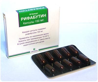 Рифабутин (Rifabutin): описание, рецепт, инструкция