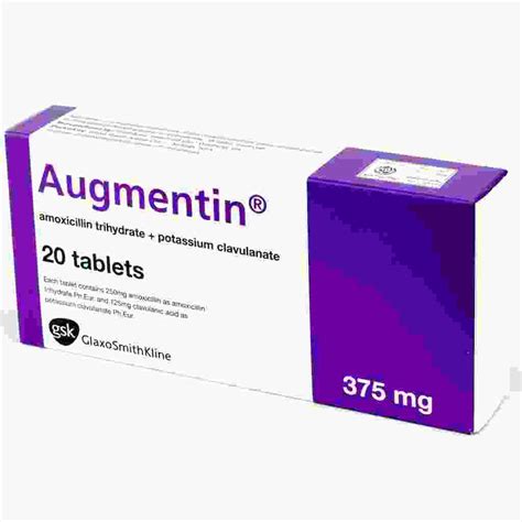 Augmentin 375 Mg 20 Tablets