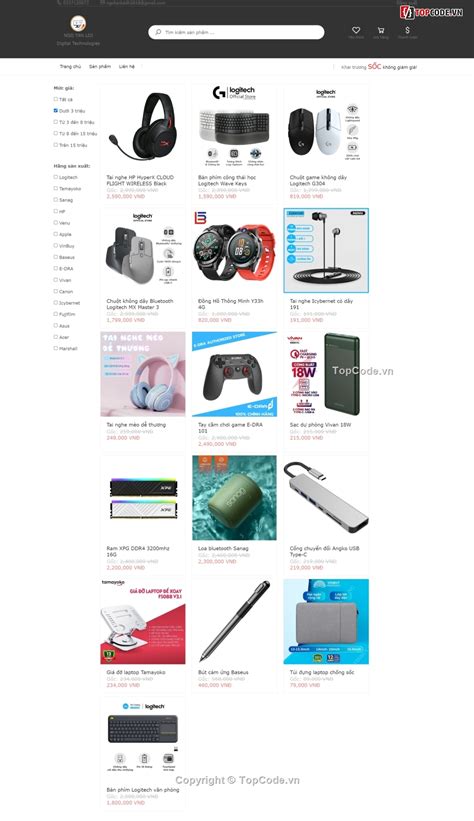 Đồ Án tốt nghiệp website thương mại Điện tử computerstore sử dụng