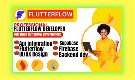 build flutterflow mobile app with firebase back app development in