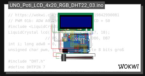 Uno Poti LCD X XRGB DHT Ino Wokwi ESP STM Arduino Simulator