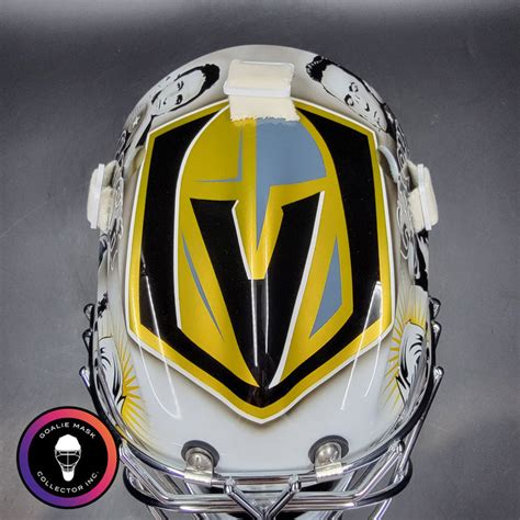 Carter Hart Goalie Mask Unsigned 2025 Las Vegas Johnny Cash Tribute