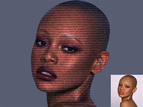 Text Portrait Effect Photoshop Editing On Behance