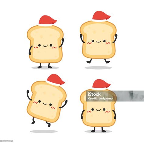 빵 캐릭터 디자인 귀여운 재미있는 빵 토스트 캐릭터 벡터 플랫 라인 만화 Kawaii 캐릭터 그림 아이콘입니다 얼굴 캐릭터 마스코트 개념으로 토스트 건강한 생활방식에 대한