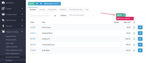 Adding Products To A Store