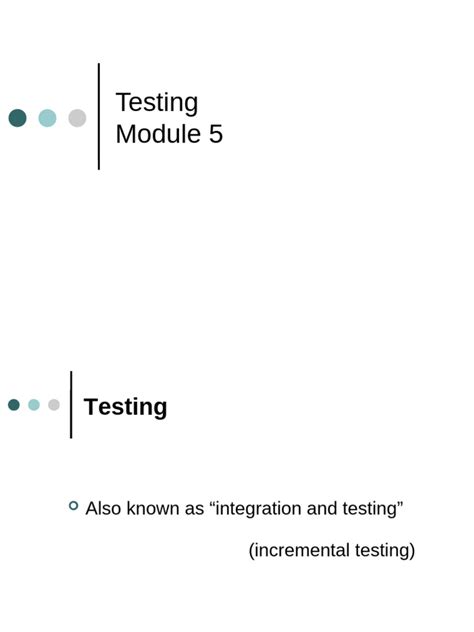 Testing Pdf Software Testing Computer Program