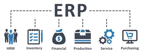 Erp Icon Vector Illustration Erp Enterprise Resource Planning