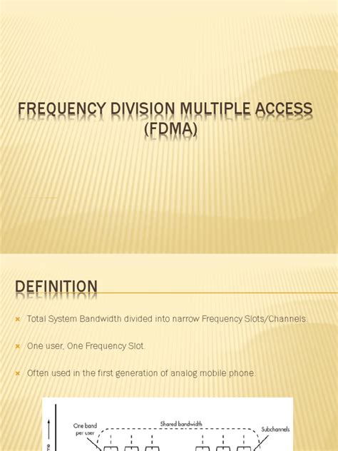 Frequency Division Multiple Access Fdma Pdf Computers