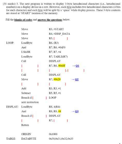 Solved Marks The Next Program Is Written To Display Chegg