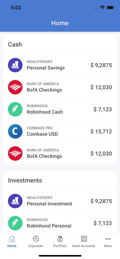 Flutter Finance App Template Instaflutter