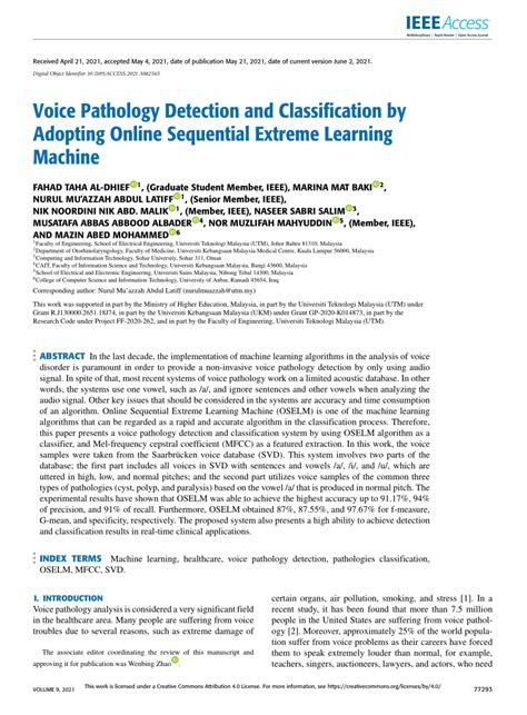 Pdf Voice Pathology Detection And Classification By Adopting Online